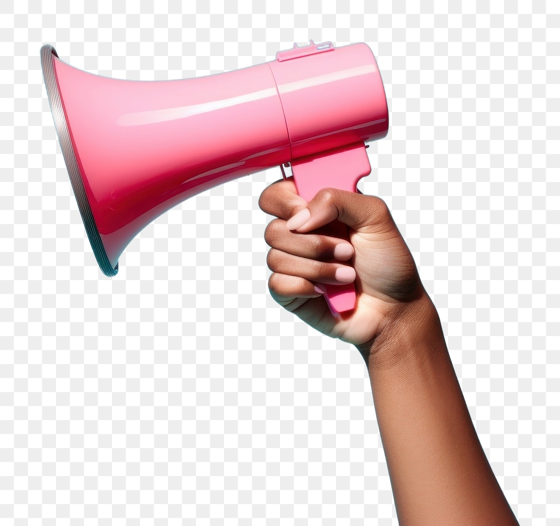 PNG Hand holding megaphone face | Free PNG - rawpixel