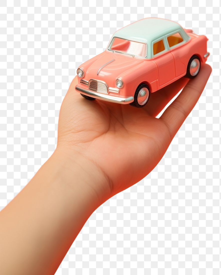 PNG Hand holding toy car | Free PNG - rawpixel