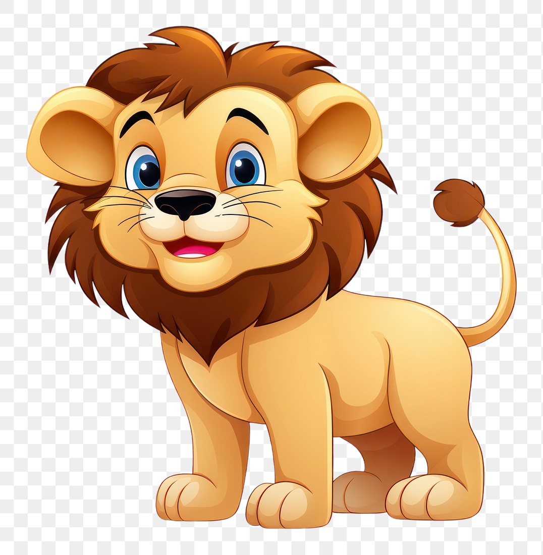 PNG Lion cartoon mammal animal | Premium PNG - rawpixel