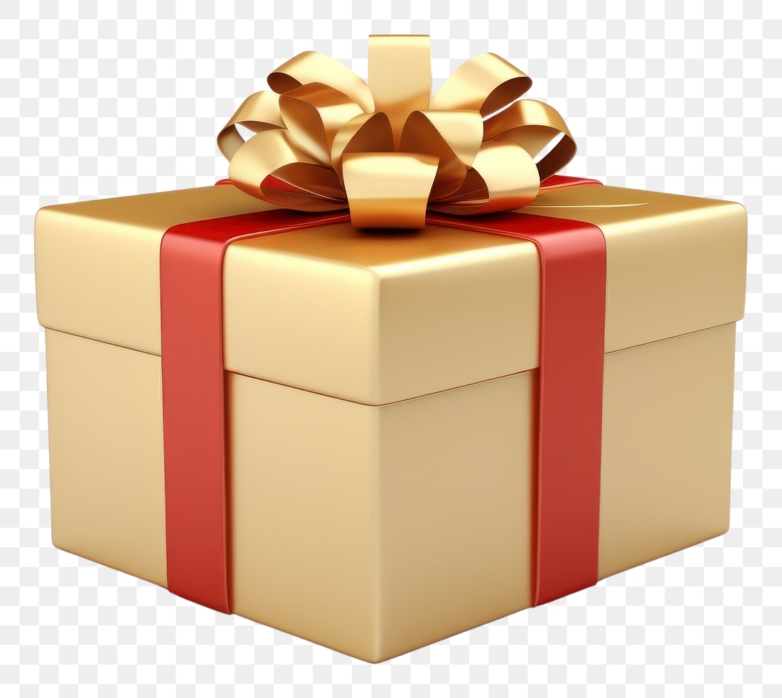 PNG golden present, transparent background | Premium PNG - rawpixel