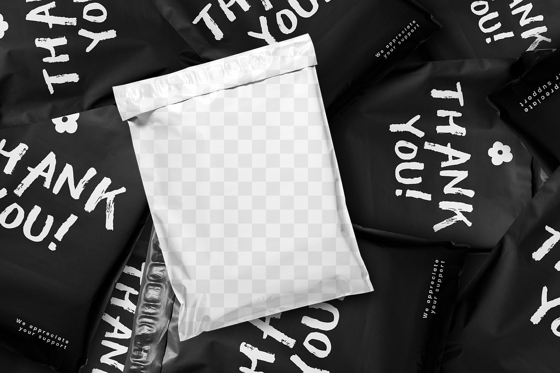 Mailer bag png transparent mockup | Premium PNG - rawpixel