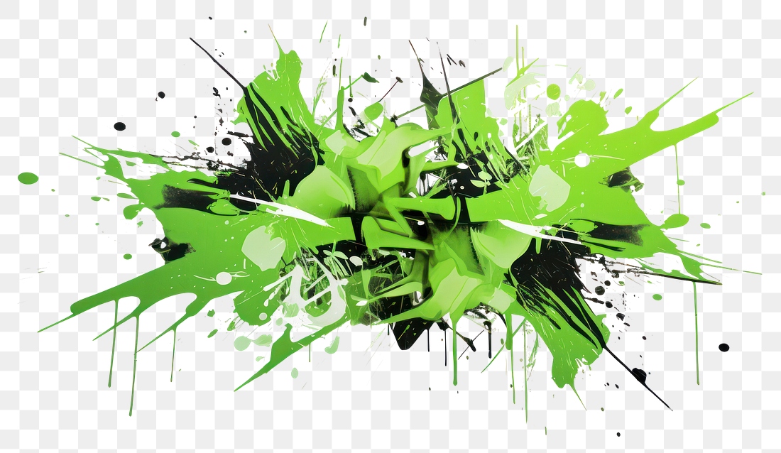 PNG Abstract grungy graffiti green | Premium PNG - rawpixel