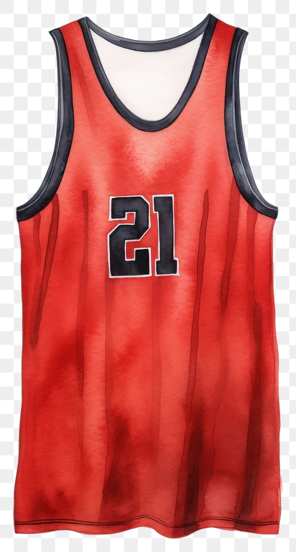 PNG Basketball Jersey red and | Premium PNG - rawpixel