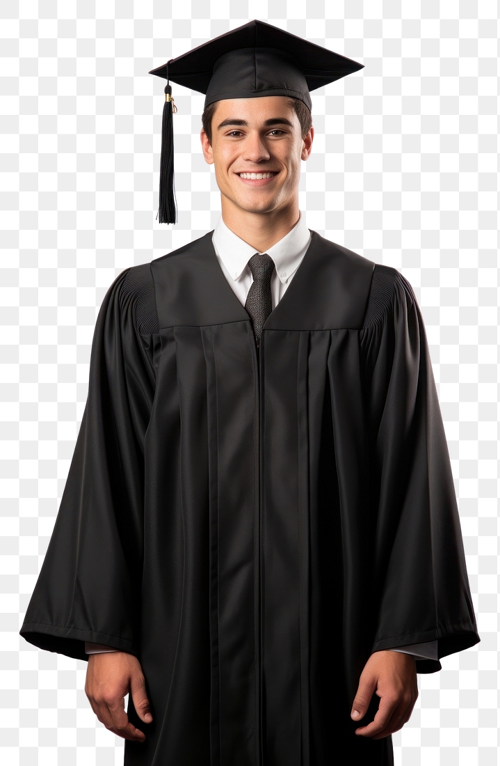 PNG man Wear graduation gown | Premium PNG - rawpixel