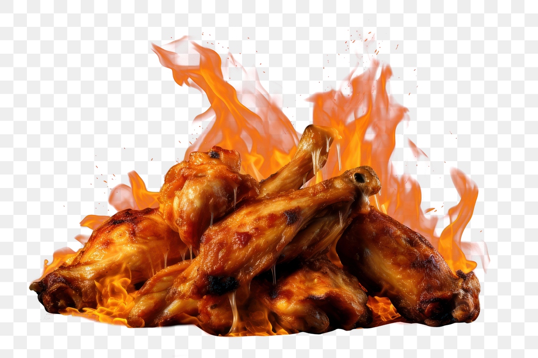 PNG Chicken wings fire bonfire | Premium PNG - rawpixel