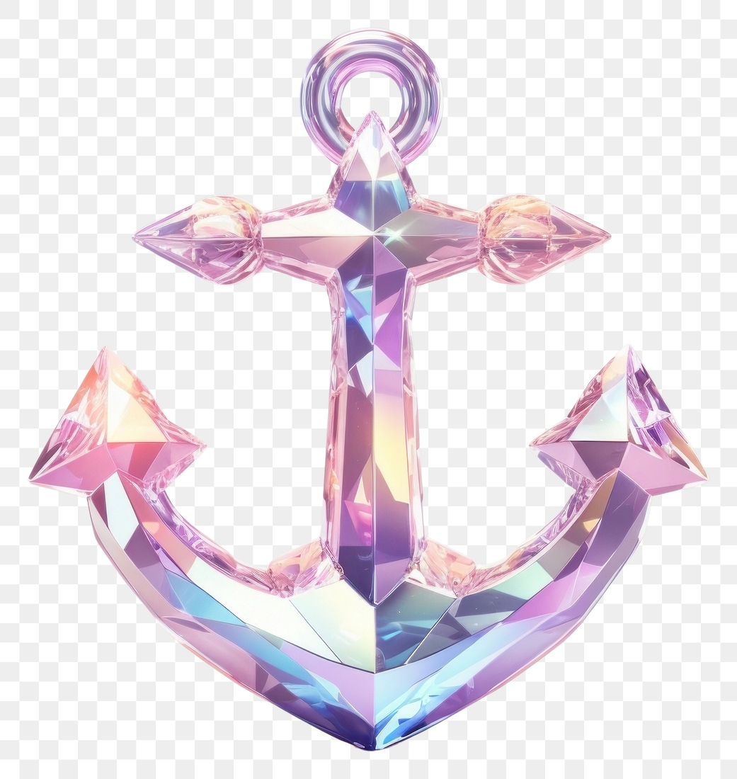 PNG Crystal holographic anchor electronics | Premium PNG - rawpixel