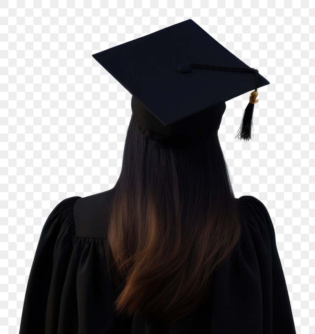 PNG Back woman student graduation | Free PNG - rawpixel