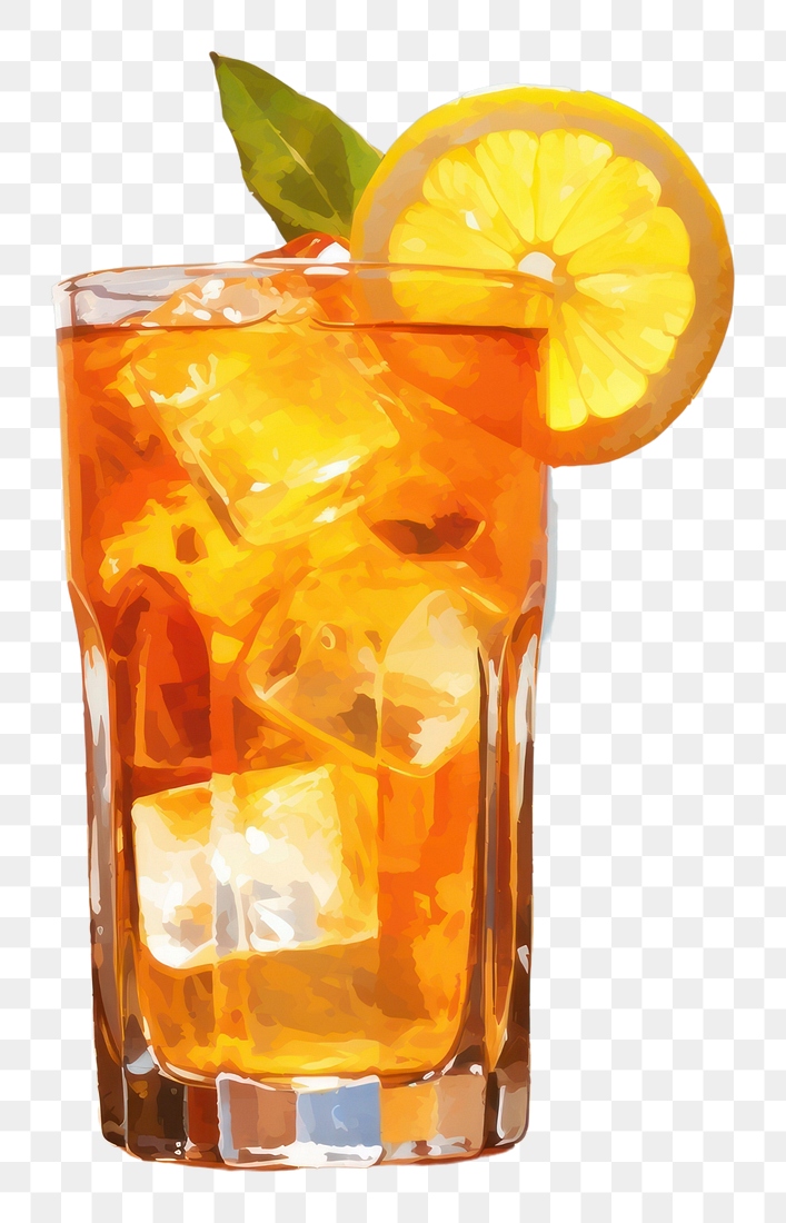 PNG Iced lemon tea cocktail | Premium PNG - rawpixel