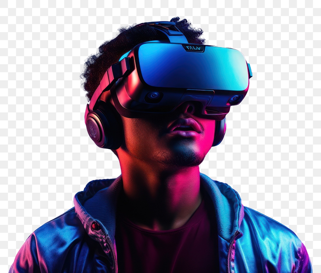 PNG Man wearing vr headset | Premium PNG - rawpixel
