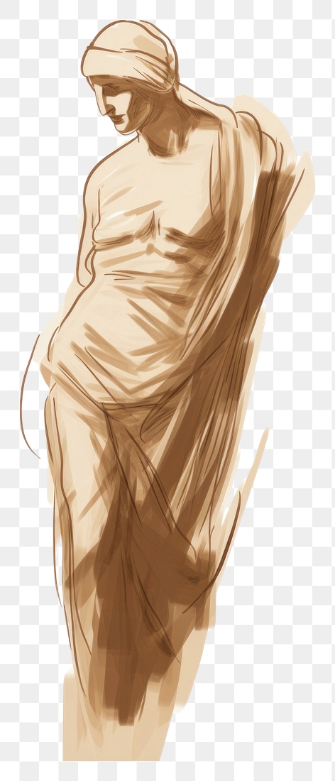 PNG Greek statue drawing sketch | Free PNG - rawpixel