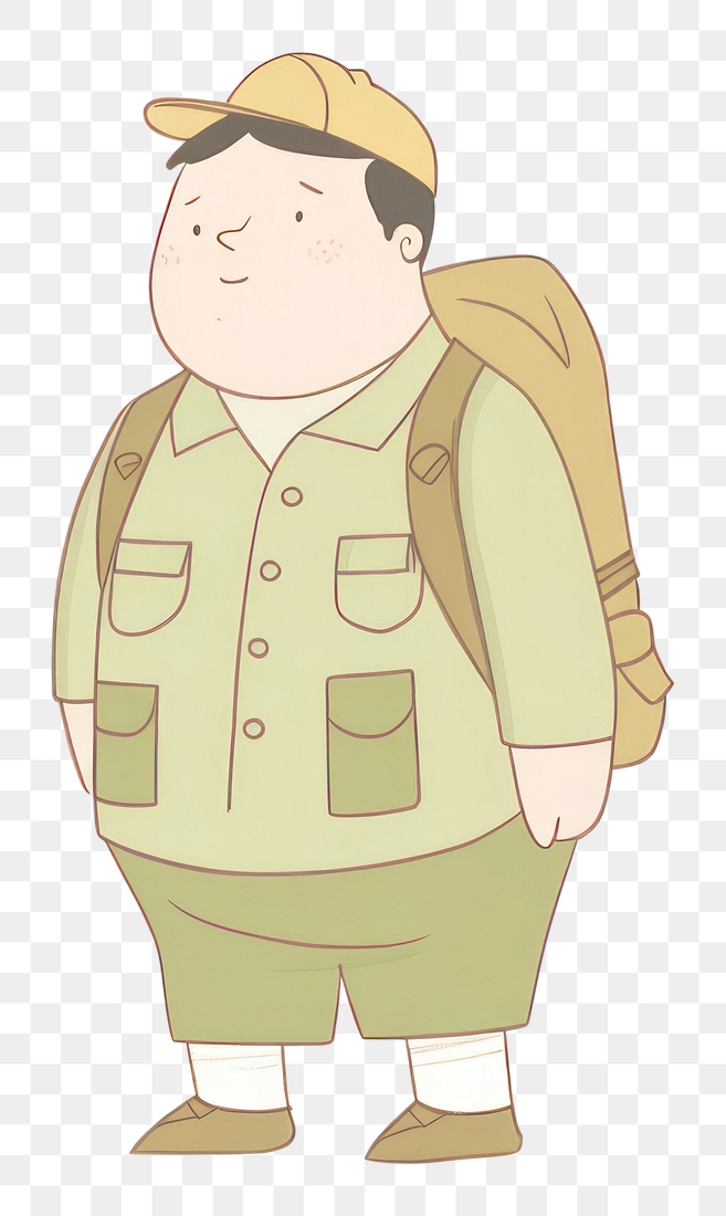 PNG Chubby boy scout drawing | Premium PNG - rawpixel