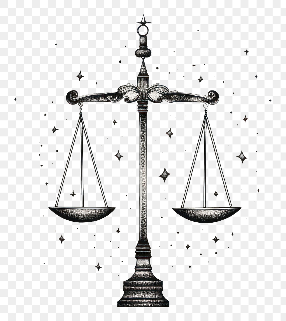 PNG Libra scale line calligraphy. | Premium PNG - rawpixel
