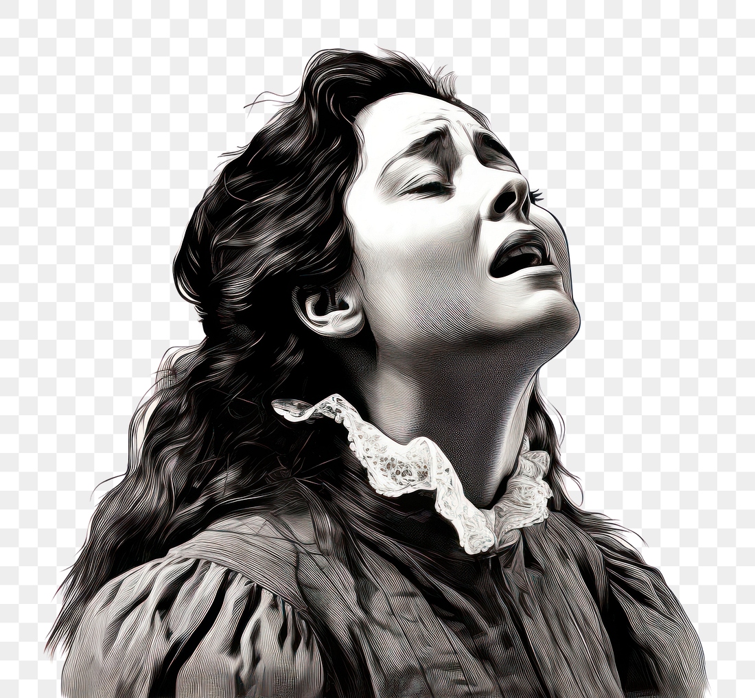 PNG Crying Victorian woman portrait | Free PNG - rawpixel