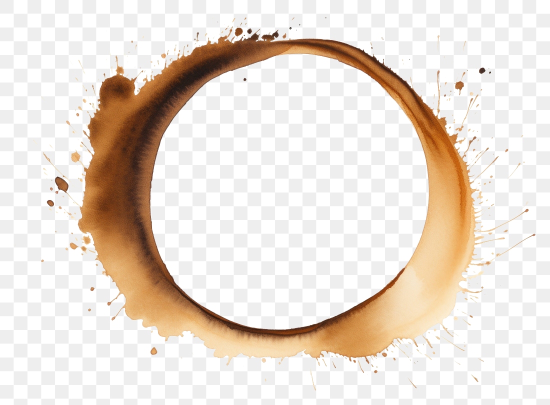 PNG Coffee stain circle white | Free PNG - rawpixel