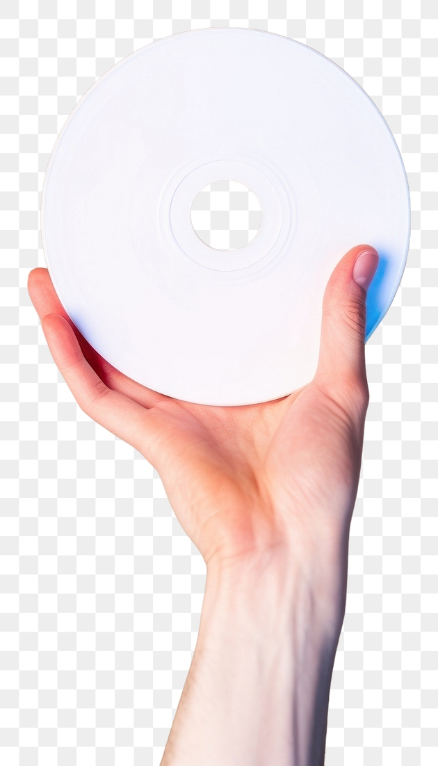 PNG CD rom holding hand | Premium PNG - rawpixel