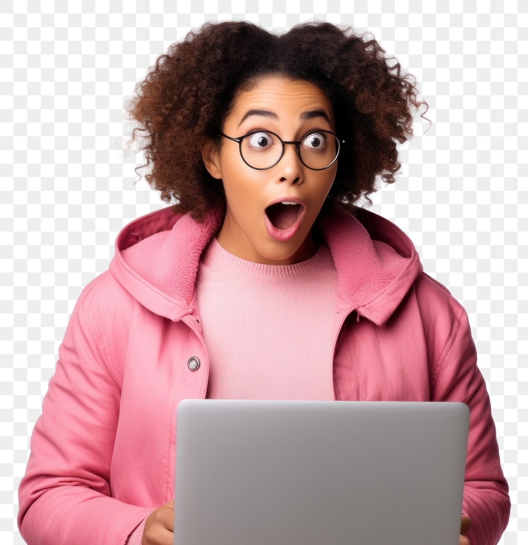 PNG African american student laptop | Premium PNG - rawpixel