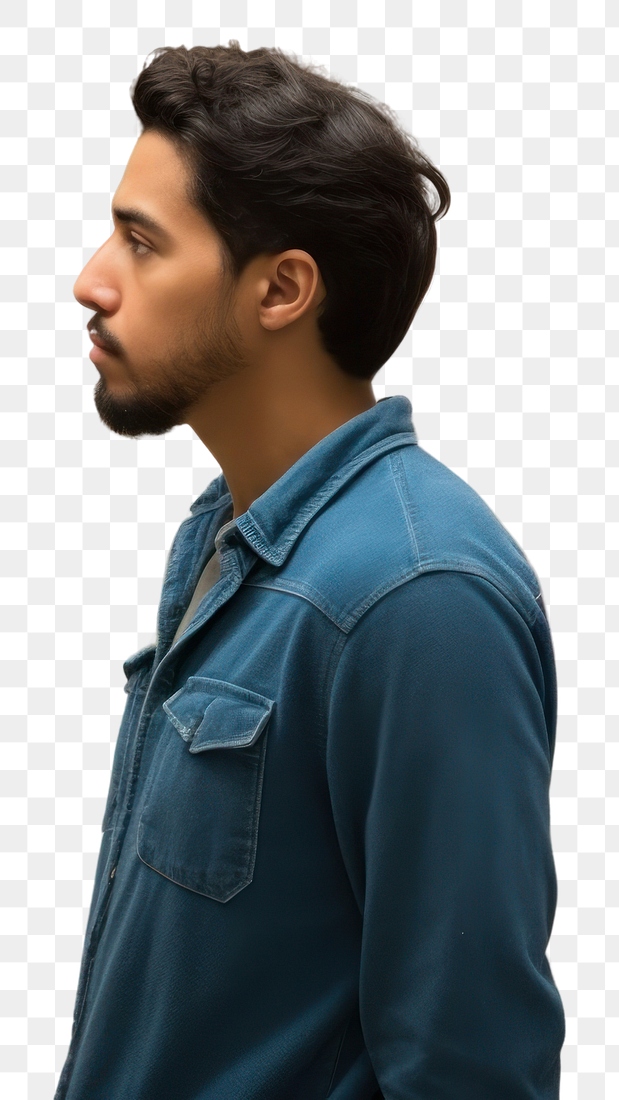 PNG young Latino man contemplating | Free PNG - rawpixel