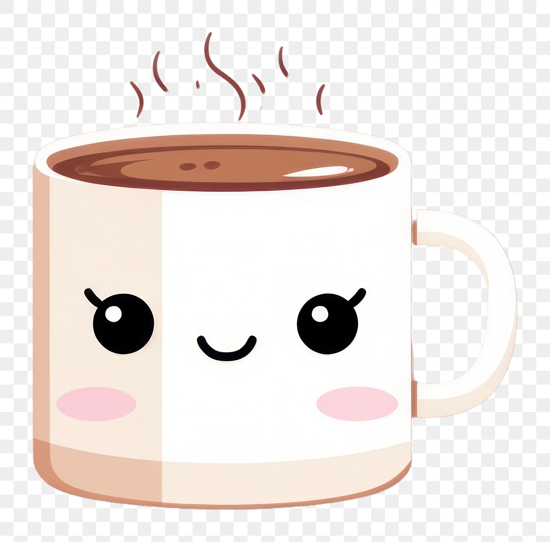 PNG Cute coffee cup face | Free PNG - rawpixel