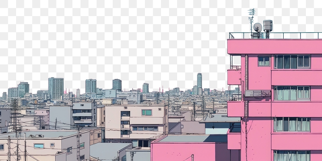 PNG japanese home city architecture | Premium PNG - rawpixel