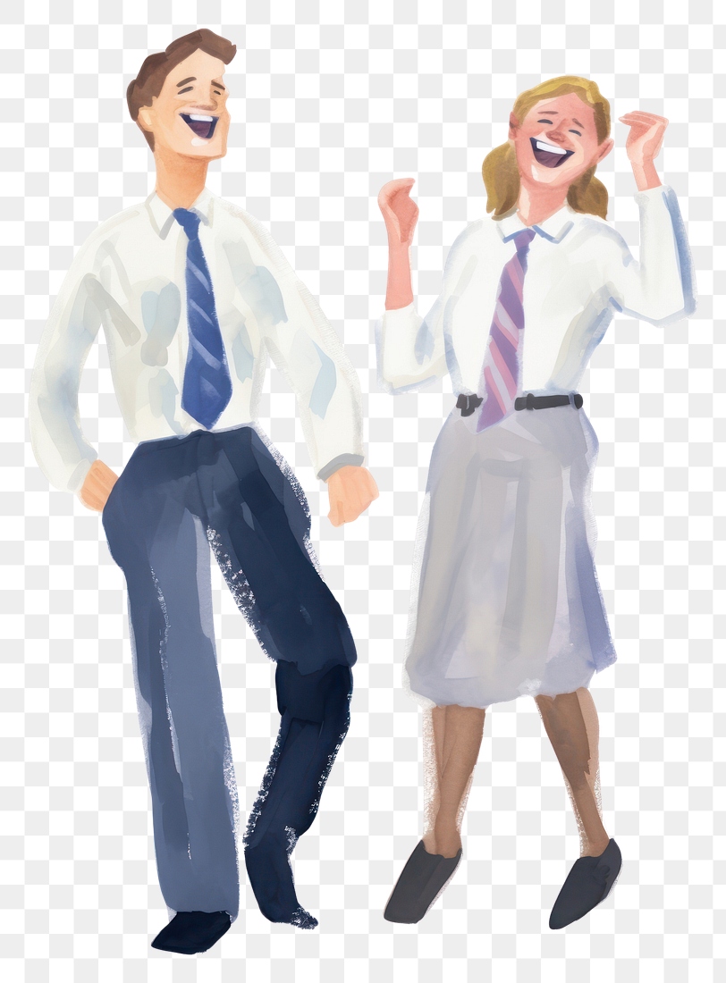 PNG Office workers laughing necktie | Free PNG - rawpixel