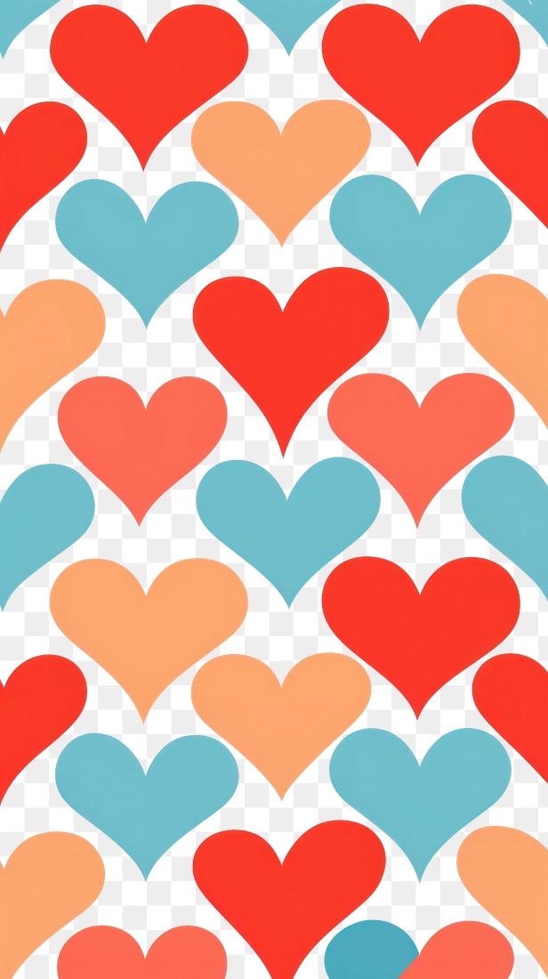 PNG Heart pattern backgrounds repetition. | Free PNG - rawpixel