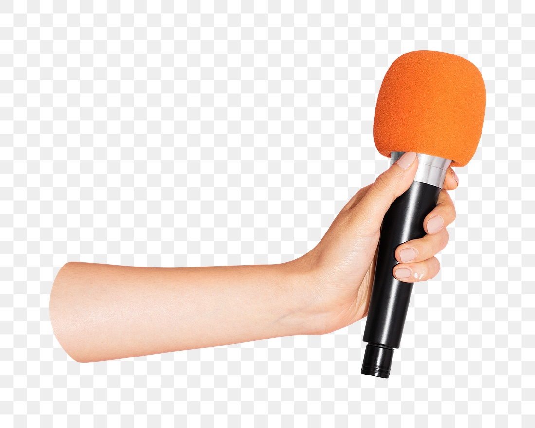 Orange microphone png sticker, transparent | Premium PNG - rawpixel