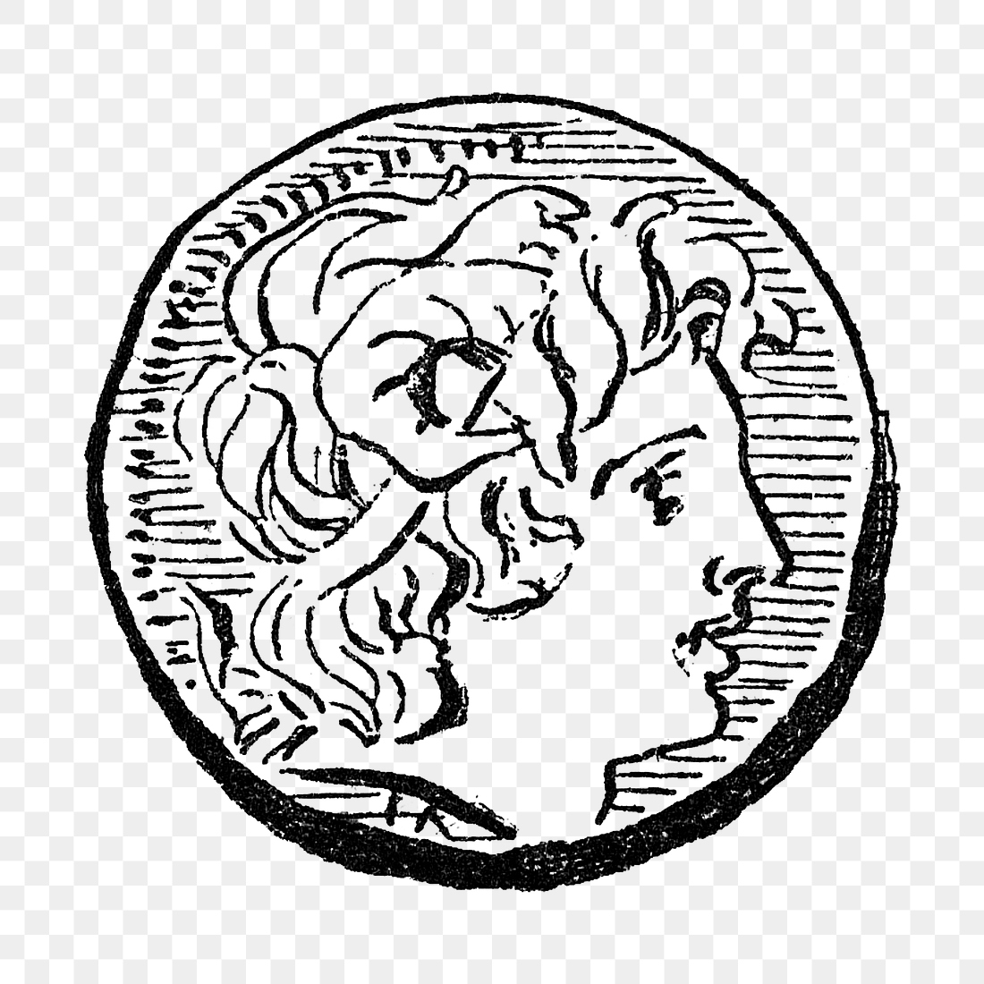 PNG Greek Roman coins, vintage | Premium PNG - rawpixel