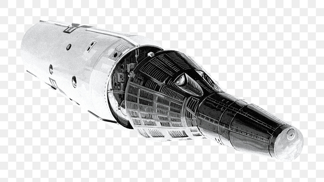Vintage spaceship png illustration, transparent | Premium PNG - rawpixel