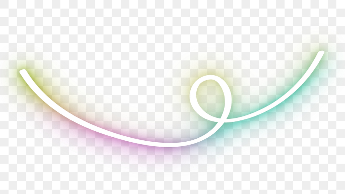 Rainbow neon line png doodle | Premium PNG Sticker - rawpixel