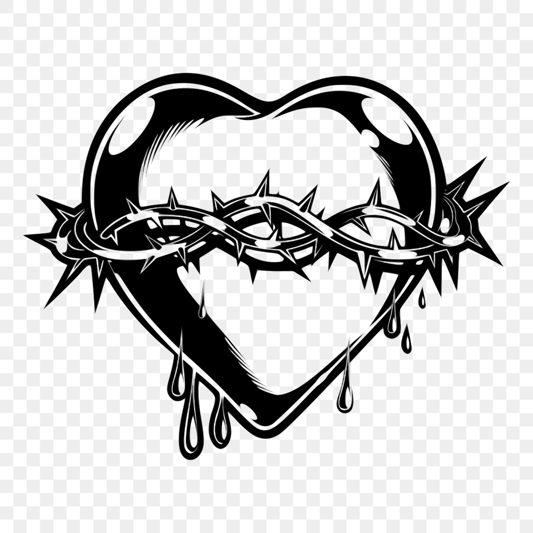 Bleeding heart png sticker vintage | Free PNG - rawpixel