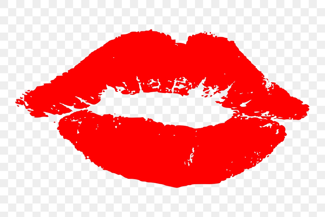 Red lipstick stain png sticker, | Free PNG - rawpixel