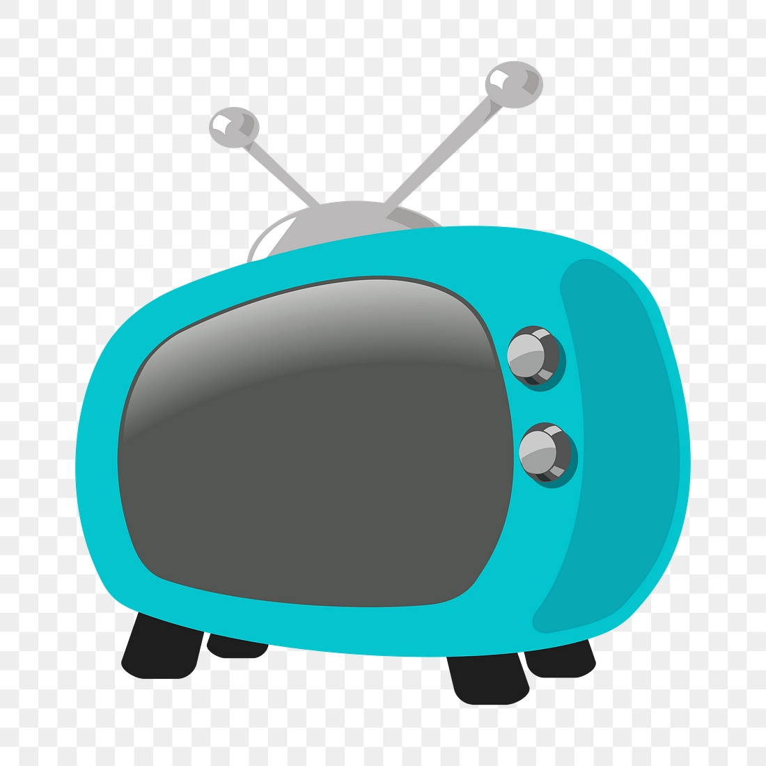 Vintage television png sticker, cartoon | Free PNG - rawpixel