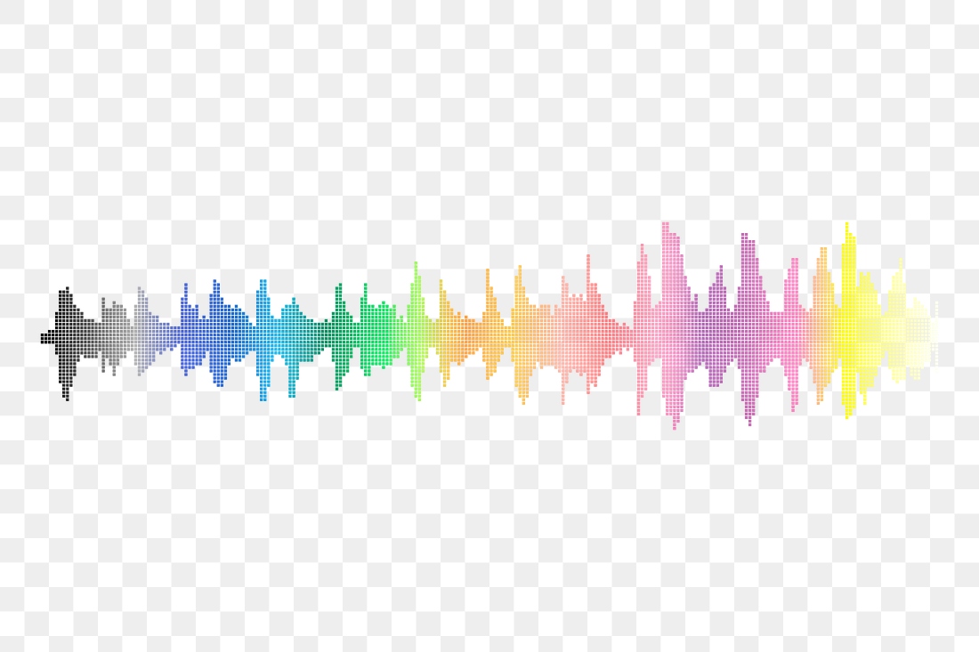 Colorful sound wave png sticker | Free PNG - rawpixel