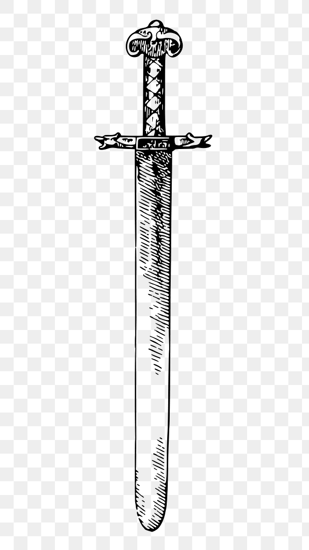 Sword png sticker, weapon vintage | Free PNG - rawpixel
