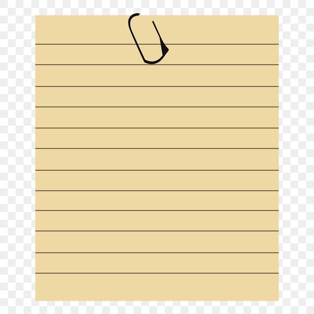 Blank paper note png sticker, | Free PNG - rawpixel