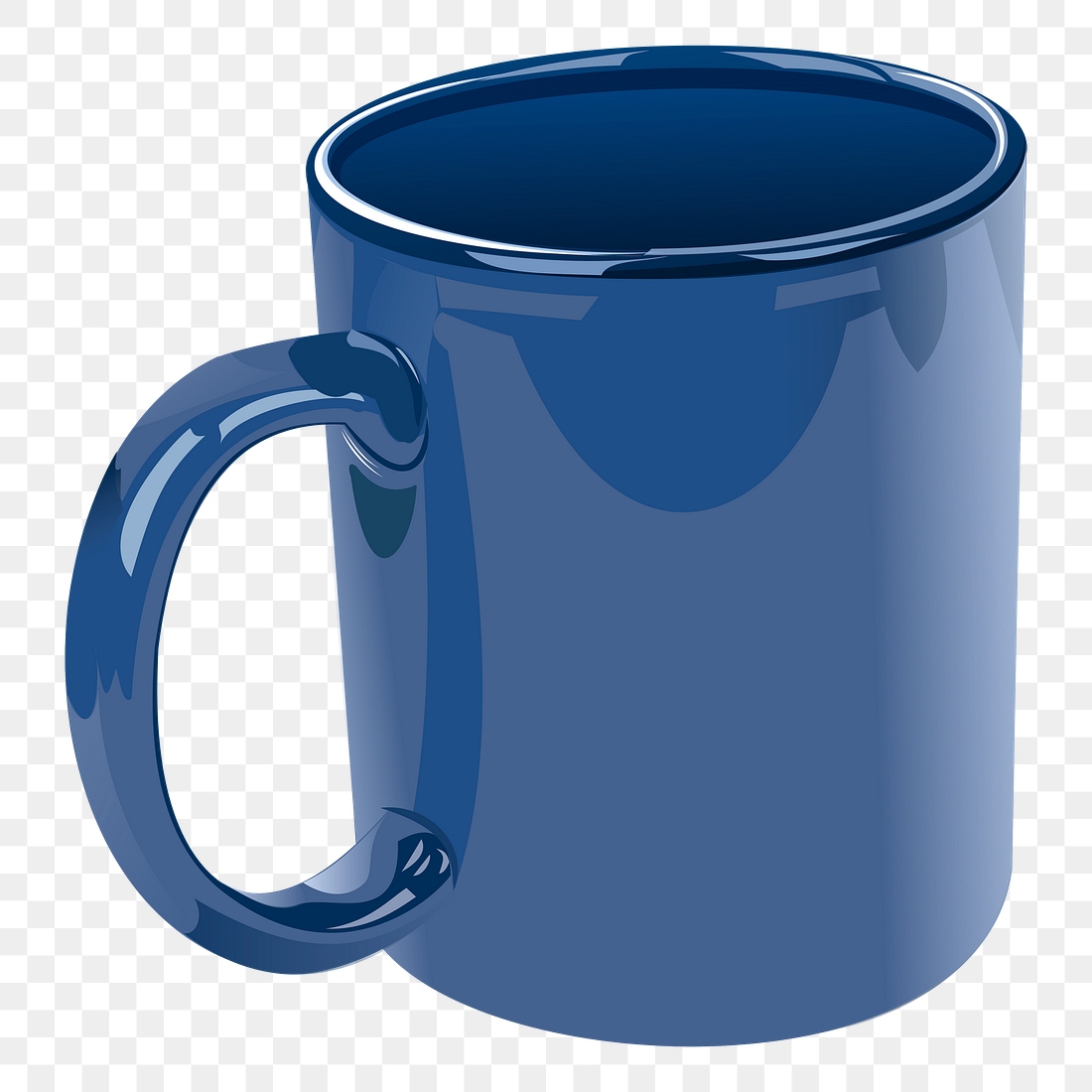 Blue mug png sticker object | Free PNG - rawpixel