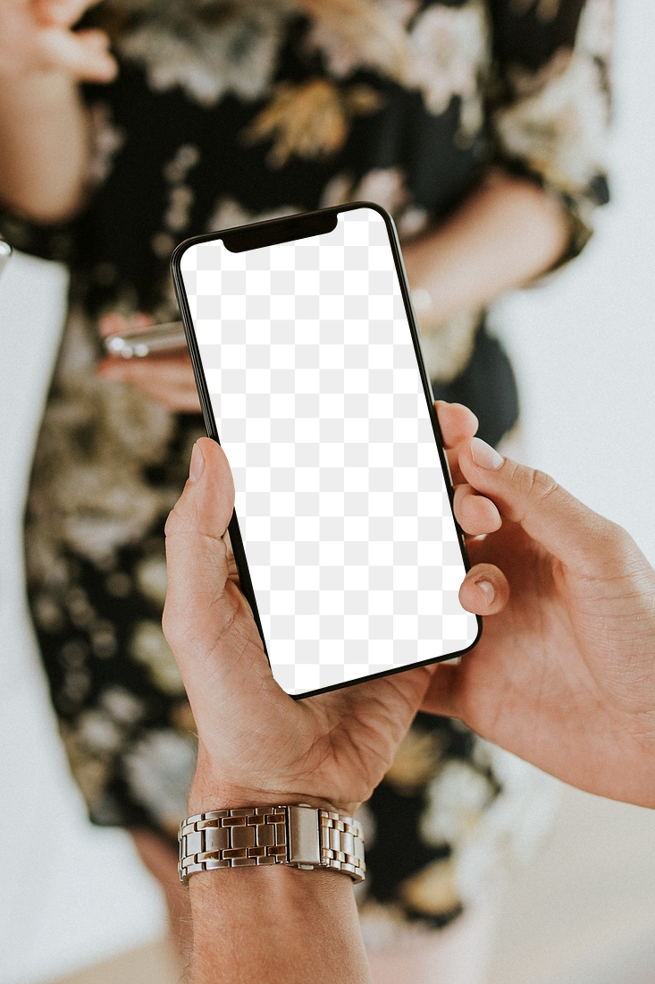 Closeup businessman using mobile phone | Premium PNG - rawpixel