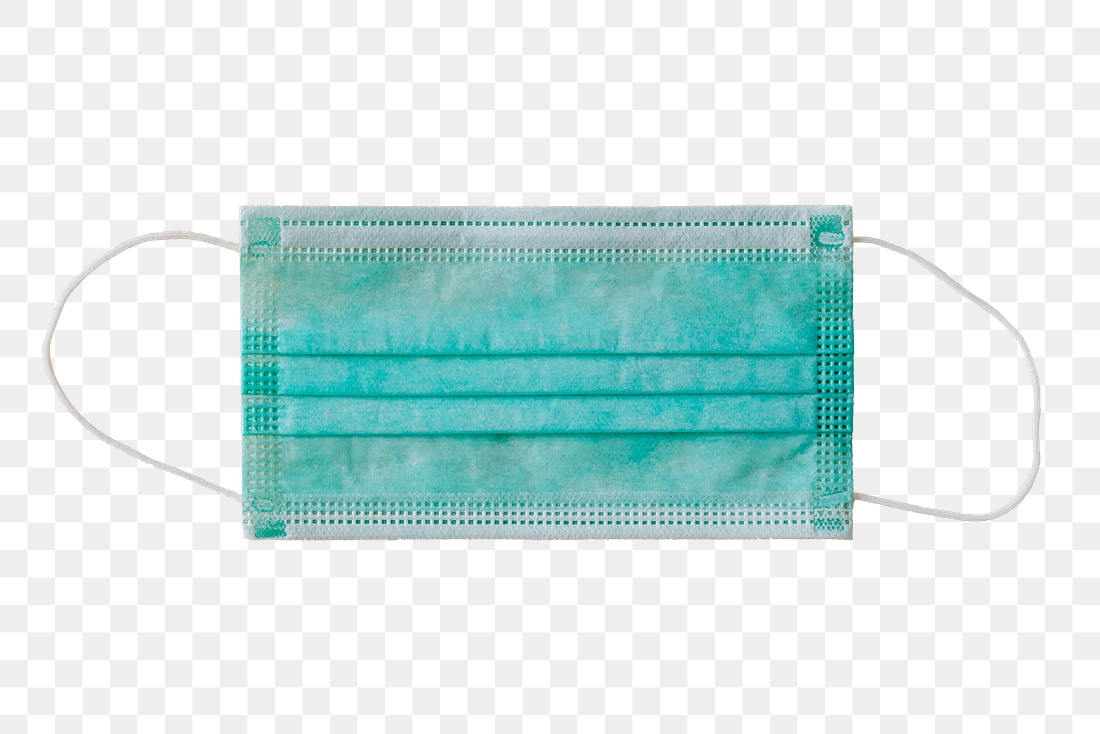 Green surgical mask transparent png | Premium PNG Sticker - rawpixel