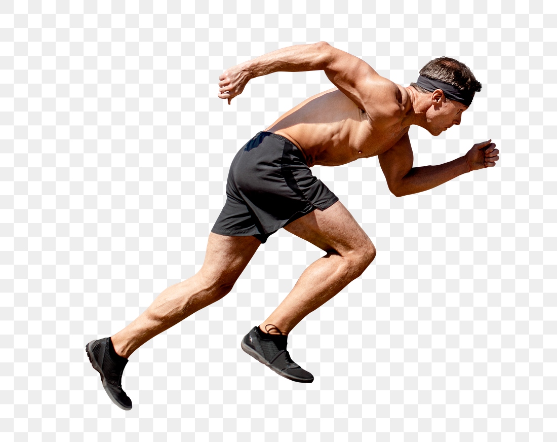 Male sprinter running pose png | Premium PNG Sticker - rawpixel