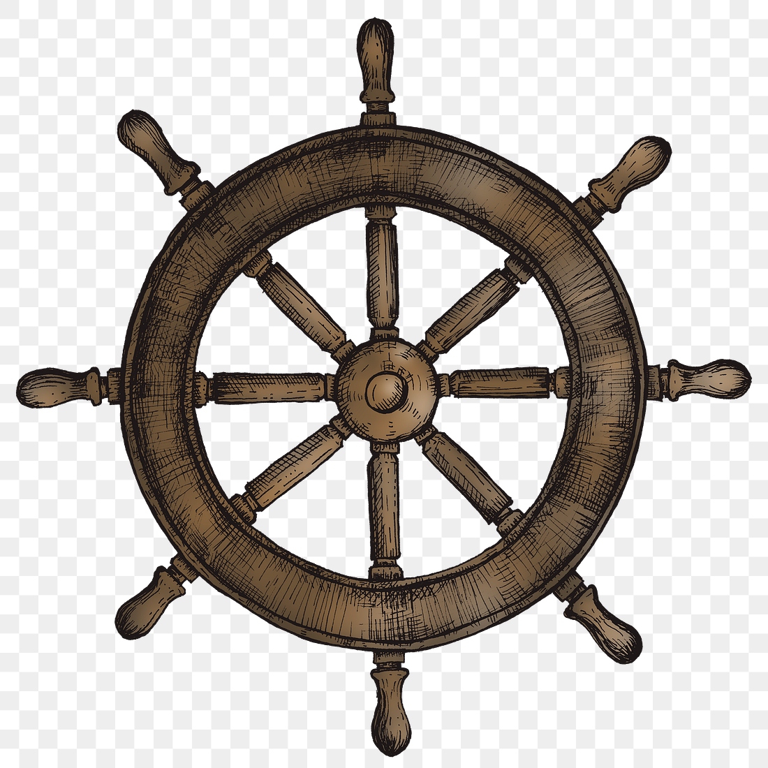 Colorful ship wheel isolate png | Premium PNG Sticker - rawpixel