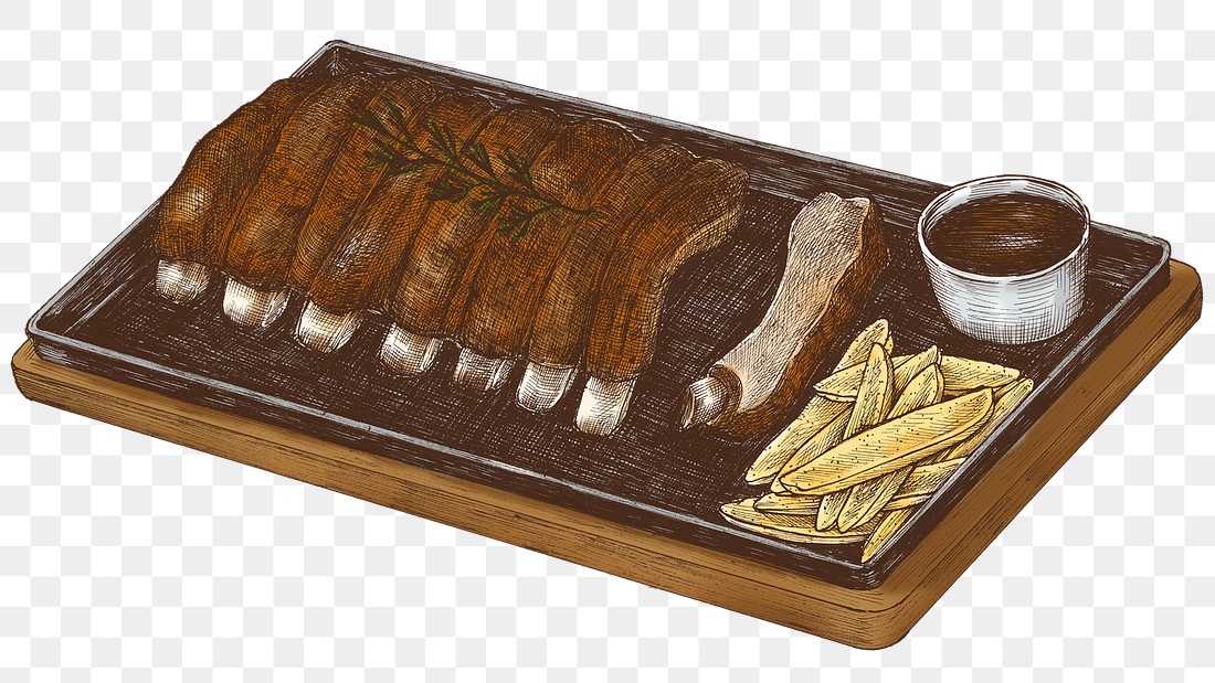 Colorful barbecue ribs png transparent | Premium PNG Sticker - rawpixel