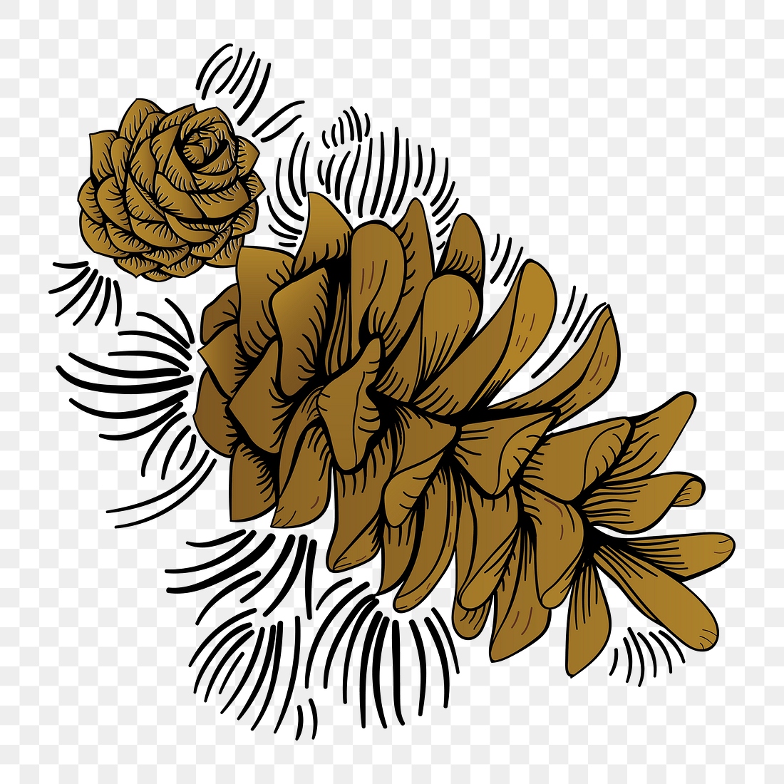 Limber cone sticker design element | Premium PNG Sticker - rawpixel