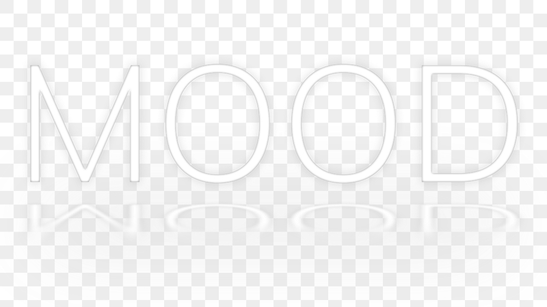 Neon font word Mood png | Premium PNG - rawpixel