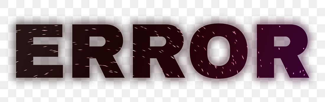 Neon digital style error transparent | Premium PNG Sticker - rawpixel