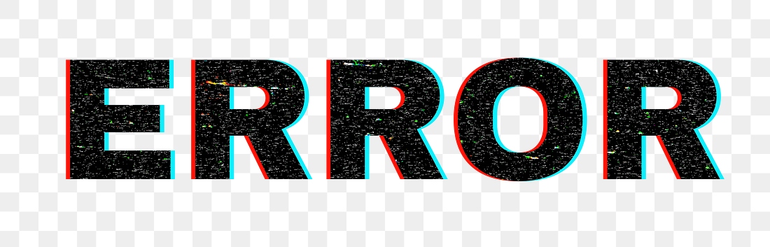 Blurred word ERROR png typography | Premium PNG Sticker - rawpixel