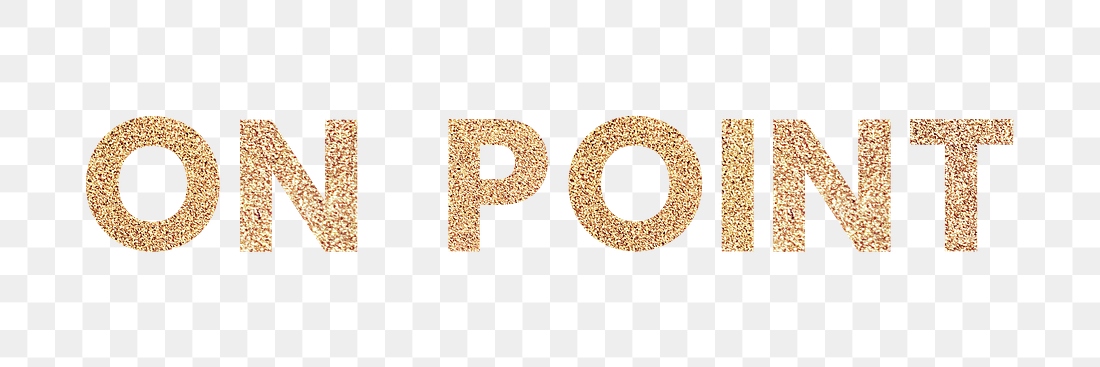 Glittery point typography design element | Premium PNG Sticker - rawpixel