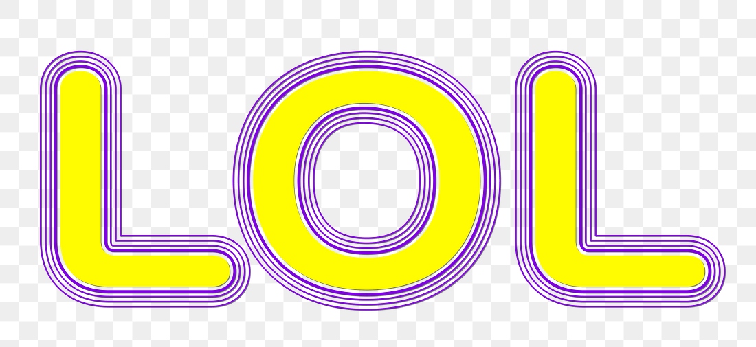 Transparent lol offset stroke typography | Premium PNG Sticker - rawpixel
