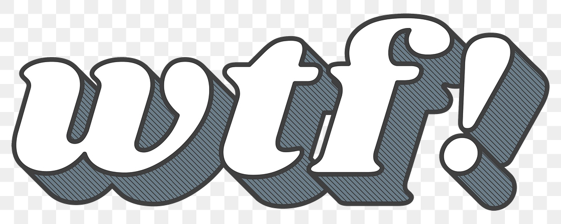 WTF! word png bold typography | Free PNG Sticker - rawpixel