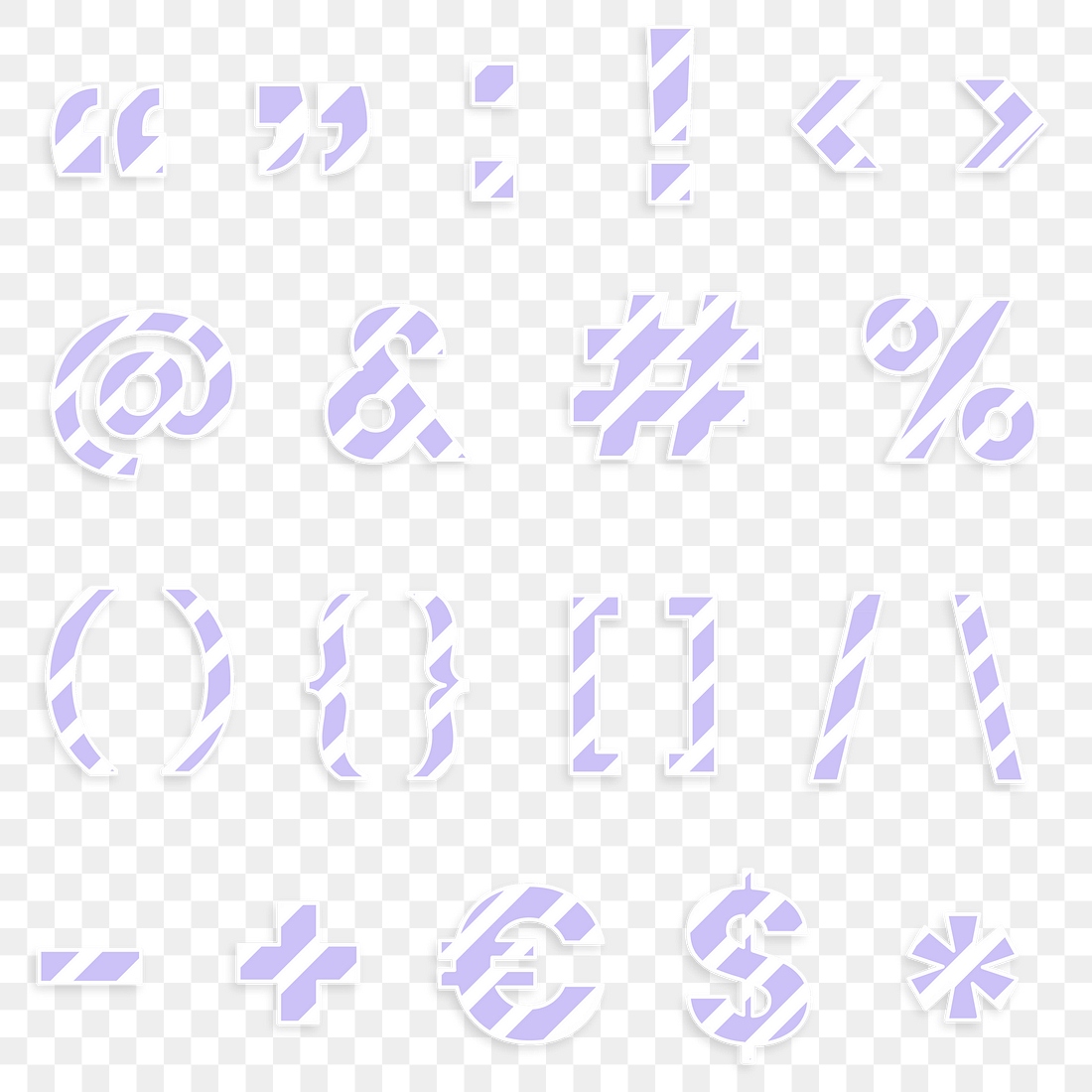 Sign font collection graphic png | Premium PNG - rawpixel