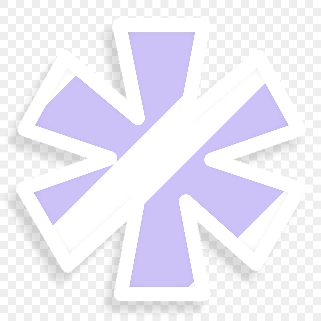 Purple asterisk sign png graphic | Premium PNG Sticker - rawpixel